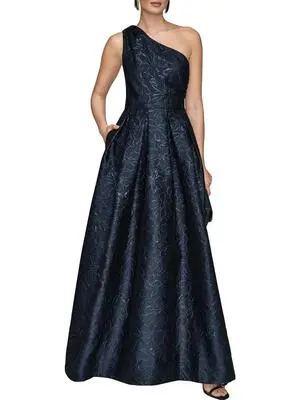 Donna Karan New York Metallic One-shoulder Gown - Nightfall