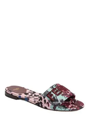 Fendi Signature Slide Sandal - Pink