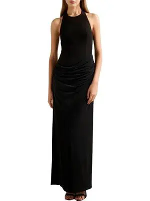 EVER NEW Lulu Halter Gown - Black