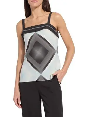 Lyssé Ananda Printed Tank Top - Halftone Scarf