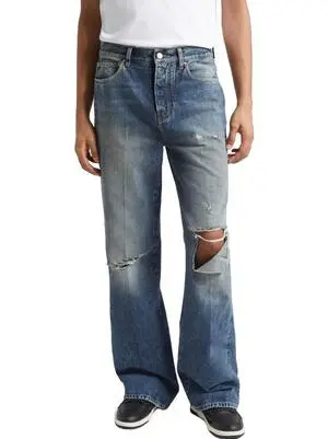 AMIRI Slashed Straight Leg Jeans