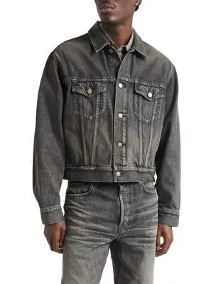 Fear Of God Denim Trucker Jacket - Worn Black Worn Black