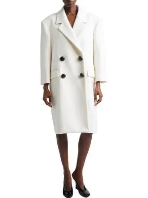Givenchy Oversized Wool Coat - Ivory