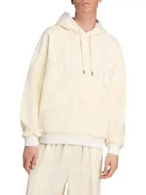 Adidas Oversized Logo Hoodie - Cream White