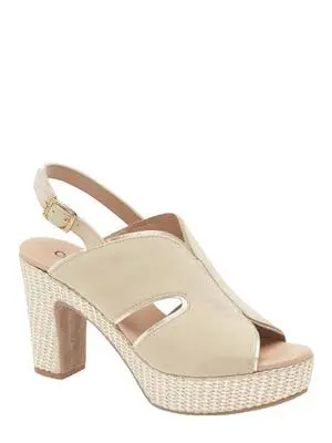 Cordani Toni Lamina Slingback Sandal - Visone-platino