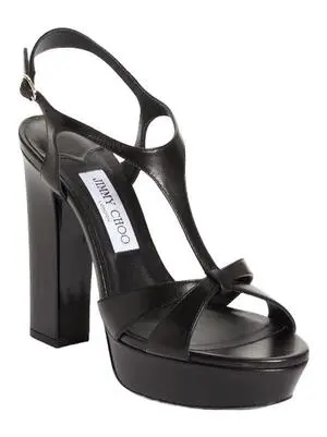 JIMMY CHOO Kesia Platform Sandal - Black