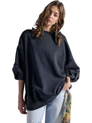 Free People We The Free On A Sunny Day Pullover - Black