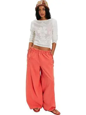 Free People Sun Dazed Pants - Cherry Tomato