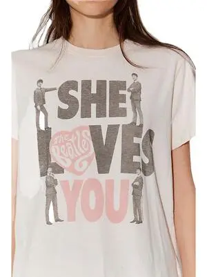Junk Food Clothing She Loves You Tee - Bare
