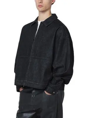 Fear Of God Denim Zip Shirt Jacket - Black
