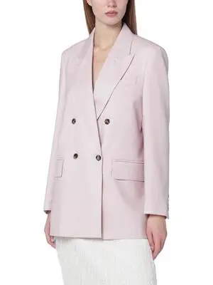 Max Mara Wool-blend Double-breasted Jacket - Pink