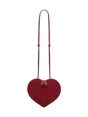 Alaïa Le Coeur Suede Bag Pink