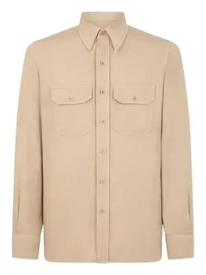 TOM FORD Cotton-linen Shirt - Beige