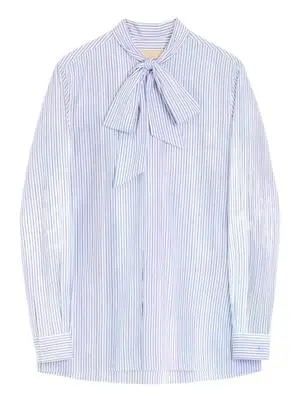 Valentino Garavani Striped-pattern Cotton Shirt - White