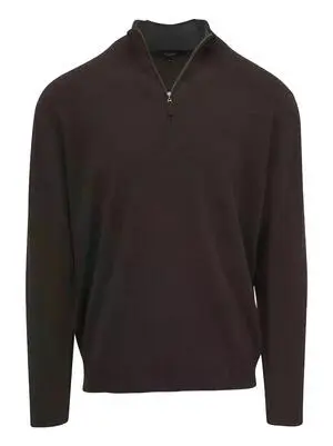 KINROSS CASHMERE Kinross Cashmere Zip Closure Sweater