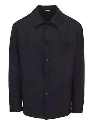 ATELIER MUNRO Buttoned Shirt Jacket Blue