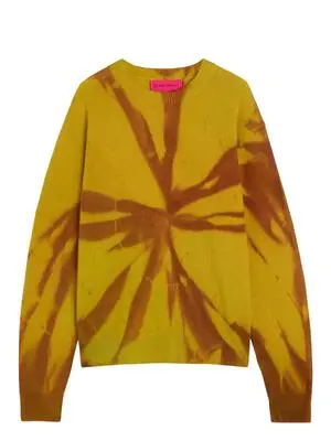 THE ELDER STATESMAN Tie-dye Sweater - Yellow