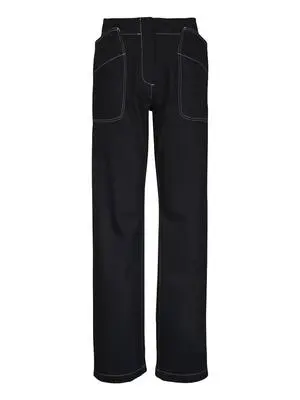 Zero + Maria Cornejo Eda Topstitching Pocket Trousers - Black