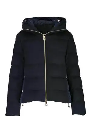 Herno Hooded Padded Jacket Blue