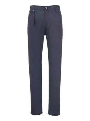 Marco Pescarolo Belt-loop Five-pocket Trousers - Blue
