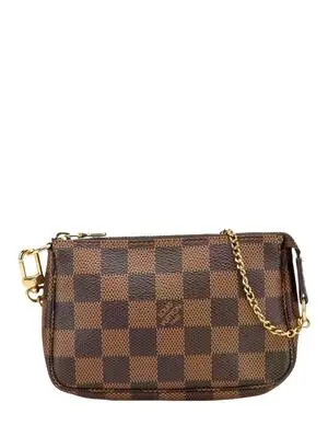LOUIS VUITTON 2016 Damier Ebene Mini Pochette Accessoires