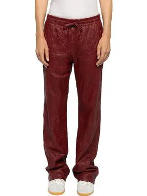 Zadig&Voltaire Pocha Crinkled Leather Trousers - Cherry