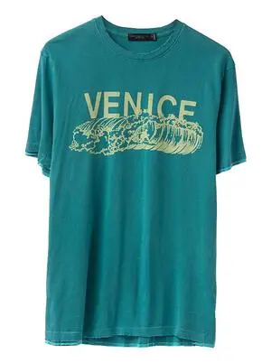 Junk Food Clothing Vintage Venice T-shirt - Brittany Blue