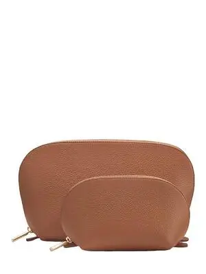 Cuyana Travel Case Set Caramel