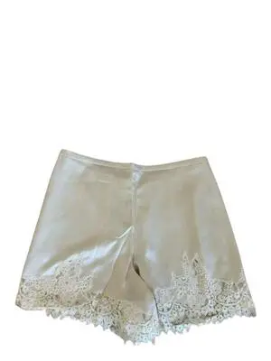 REFORMATION Fern Satin Shorts - Almond