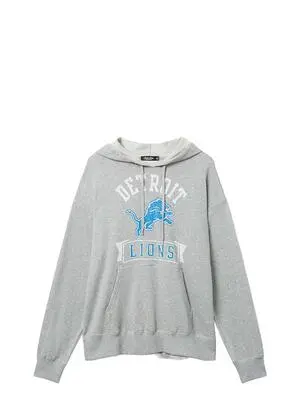 Junk Food Clothing Nfl Detroit Lions Scrimmage Hoodie - Heather Grey