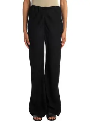 Wardrobe.NYC Crepe Bias Cut Pants - Black