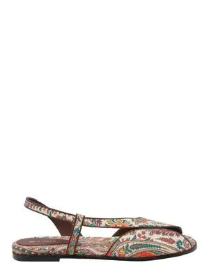 Etro Paisley Print Sandals - Neutrals