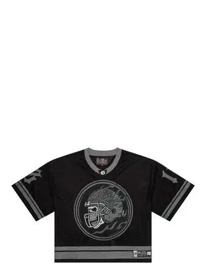 GODSPEED Graphic Print Cropped T-shirt - Black
