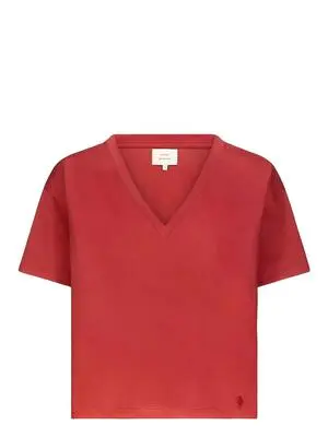 Loulou De Saison V-neck T-shirt - Red