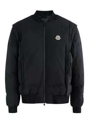 Moncler Taku Logo-patch Bomber Jacket - Blue