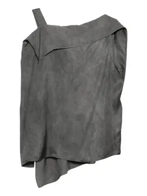 Christian Wijnants One-shoulder Sleeveless Top - Grey