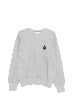 MARANT Embroidered Logo Sweatshirt Grey