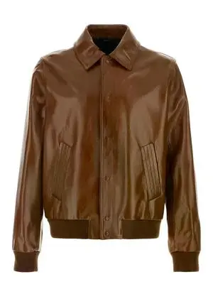 Fendi Leather Jacket - Brown