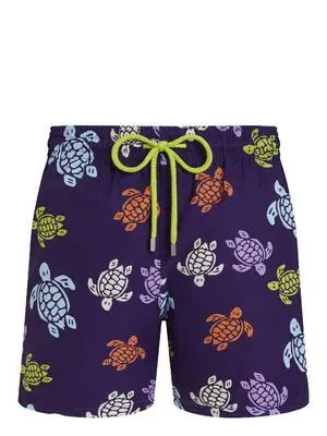 Vilebrequin Microperforated Ultralight Packable Swim Shorts - Purple
