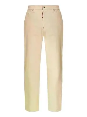 Dsquared2 Zip-up Back-patch Trousers - Neutrals