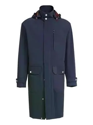 Brunello Cucinelli Detachable-hood Parka Coat - Blue