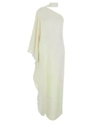TALLER MARMO Ubud One-shoulder Midi Dress - Neutrals