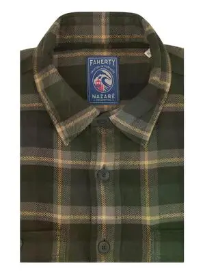 Faherty Brand Heirloom Portuguese Checked Button Shirt - Green