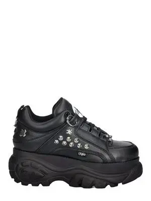 BUFFALO Studded Platform Sneakers - Black