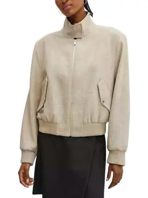 BOSS Zip Collar Jacket - Neutrals