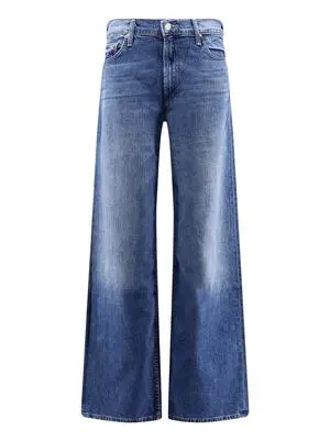 MOTHER The Rerun Zip Sneak Flare Leg Jeans - Blue