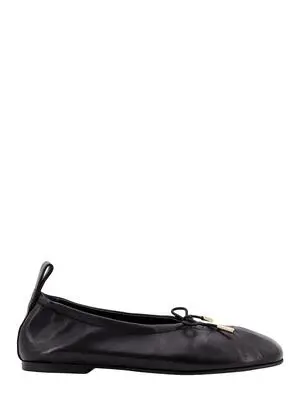 ALOHAS Rosalind Leather Ballerinas - Black