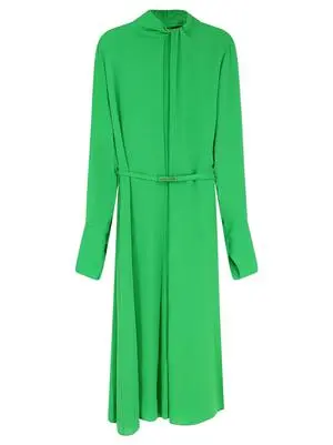 TOM FORD Silk Belted Dress - Green