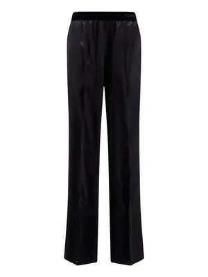 TOM FORD Stretch Satin Trousers - Black