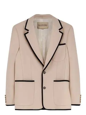 VALENTINO Singlebreasted Virgin Wool Blazer